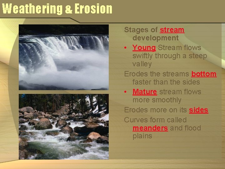 Weathering Erosion Vocabulary Shaping the World We Live