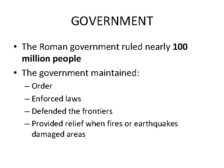 ROMAN LAW 27 BCE 180 CE PAX ROMANA