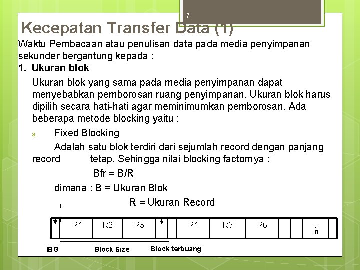 PARAMETER MEDIA PENYIMPANAN SEKUNDER 2 PARAMETER MEDIA PENYIMPANAN