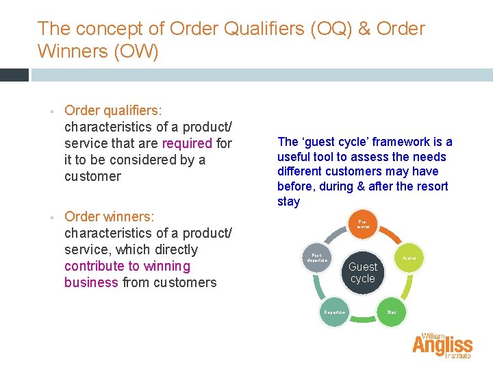 HOH 609 MANAGING RESORT OPERATIONS Lecture 6 Winning