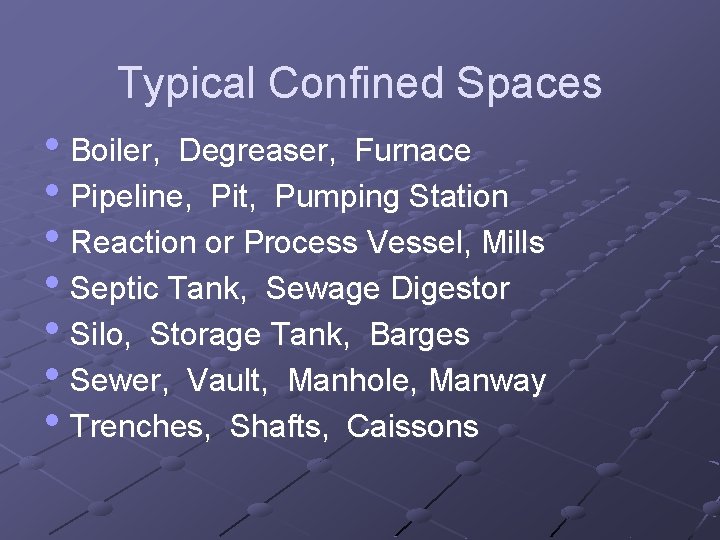 Confined Space Entry Construction Industry Standard 1926 21b6