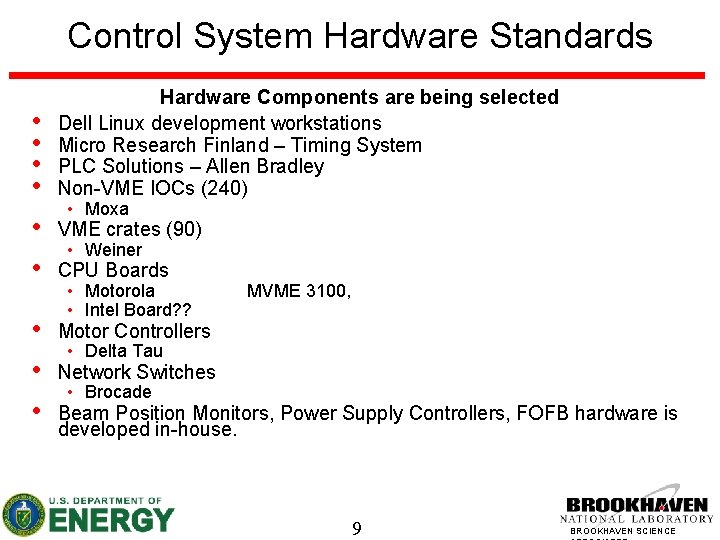 Control System Overview Bob Dalesio Control System Group
