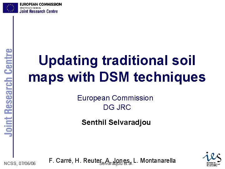 Updating traditional soil maps with DSM techniques European