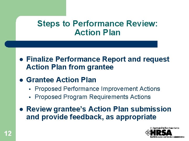 Overview of Performance Review Process I 1 U