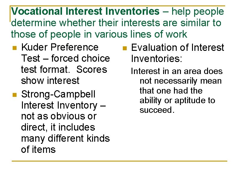 Psychology Psychological Tests and Disorders Chapters 15 and