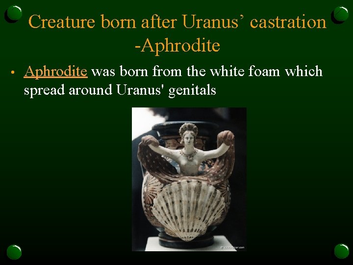 Greek and Roman Mythology Beginning of the World