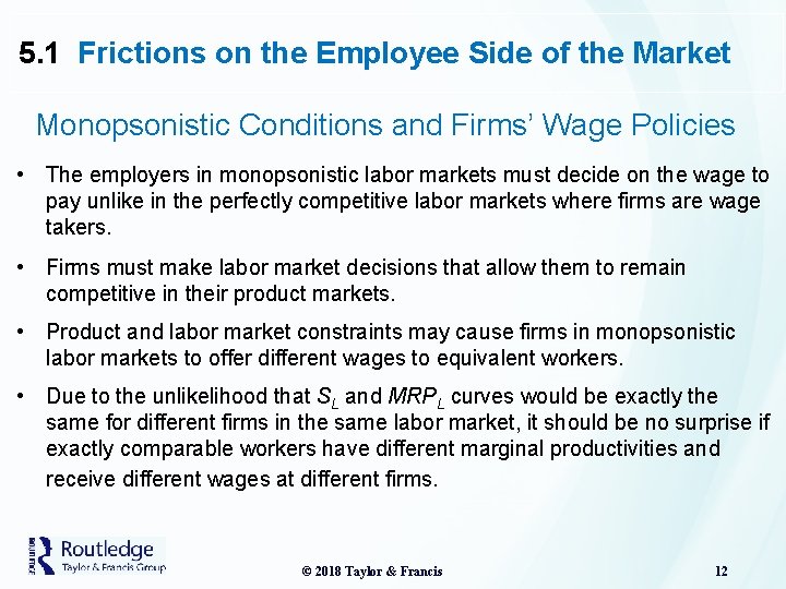 5 Frictions in the Labor Market 2018 Taylor