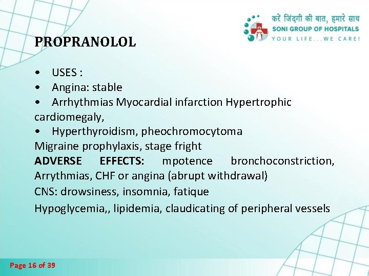CARDIOVASCULAR DRUGS ANTIHYPERTENSIVE DRUGS ANTIANGINAL DRUGS ...