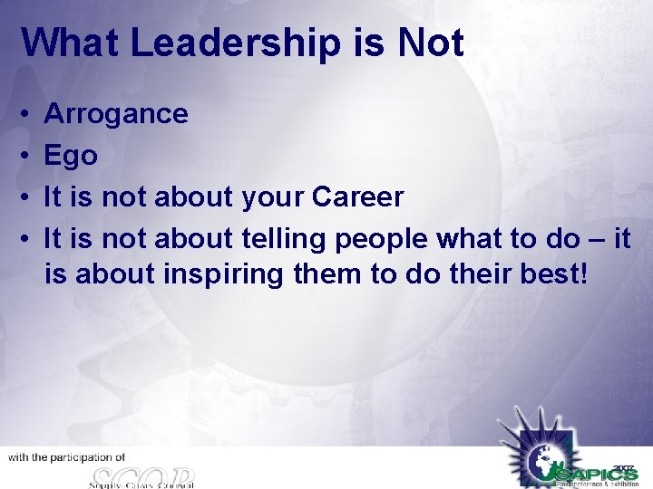 Back to the Basics Leadership the Key to