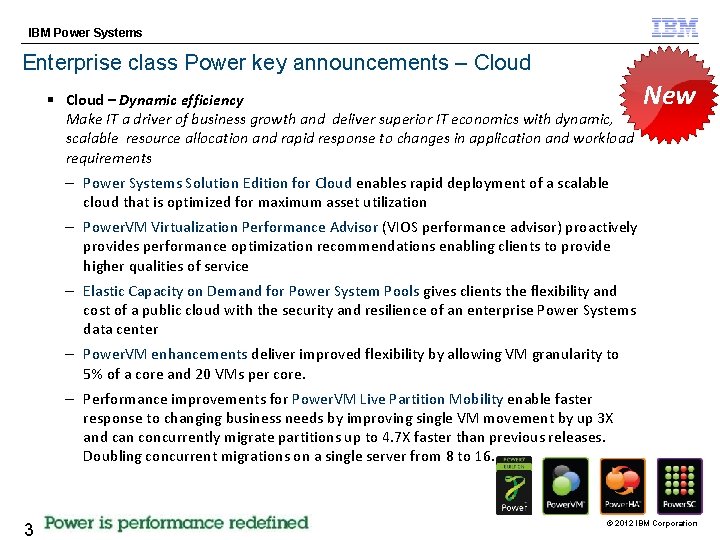 IBM Power Systems Announcement Highlights October 2012 IBM