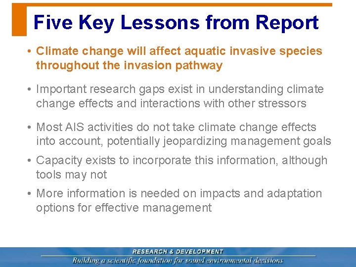 Effects of Climate Change on Aquatic Invasive Species