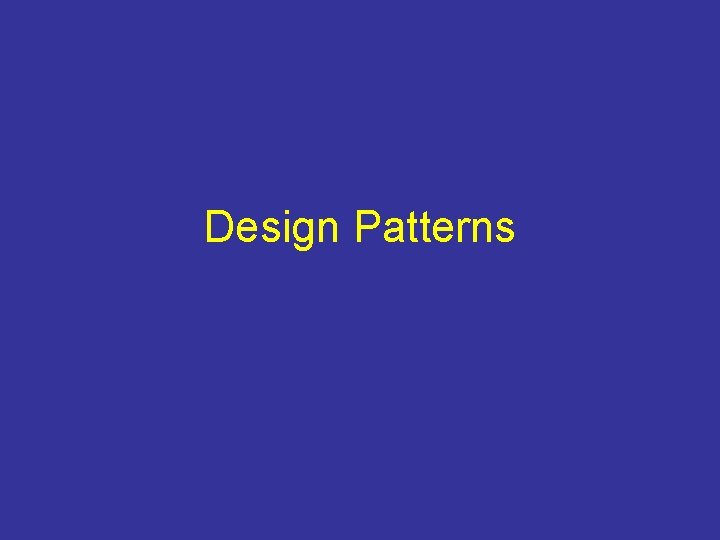 Design Patterns What is wrong with this picture