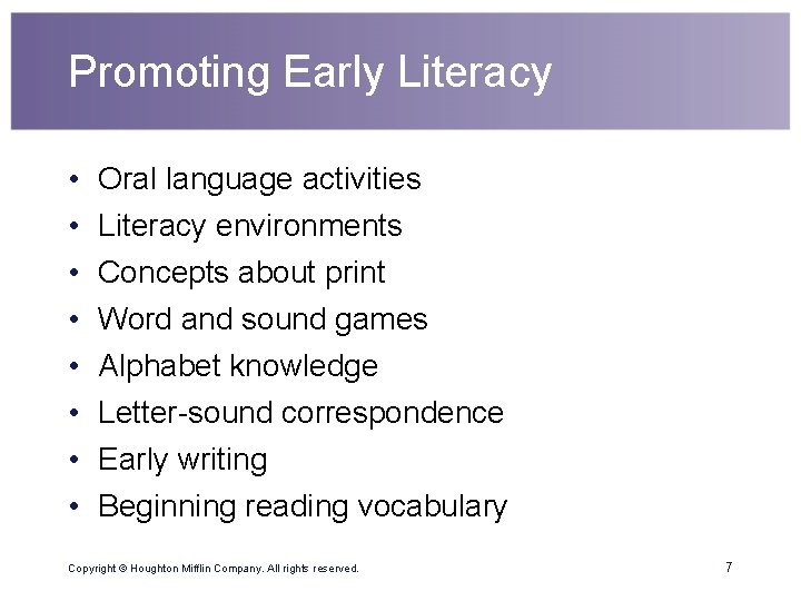 Chapter 11 Oral Language Listening and Speaking Copyright