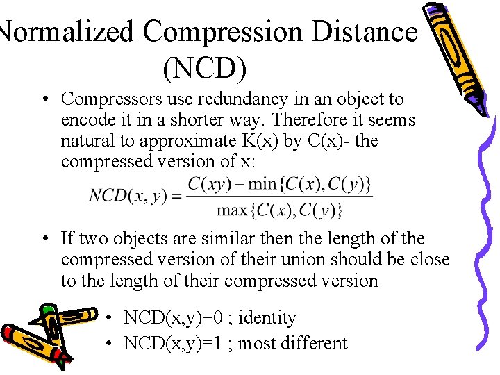 Image comparison via edge maps using Normalized Compression