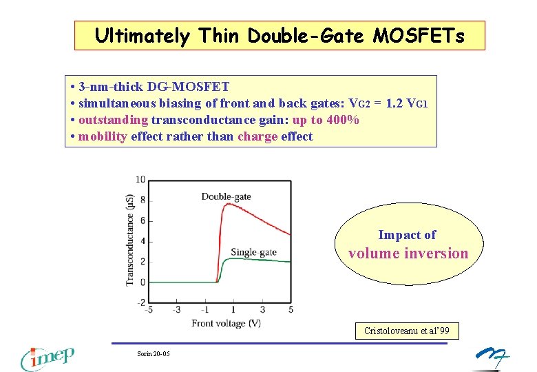 Silicon On Insulator Technology NanoMOSFETs with Giga Effects