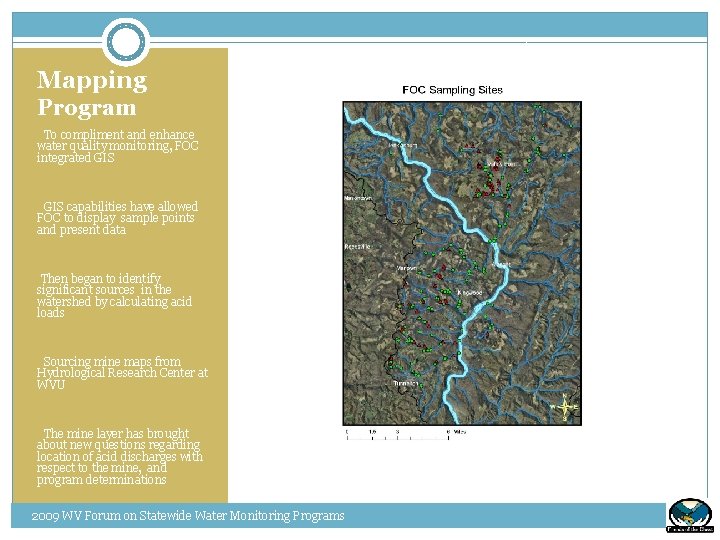 Water Quality Monitoring Mapping Assessment for Watershed Scale