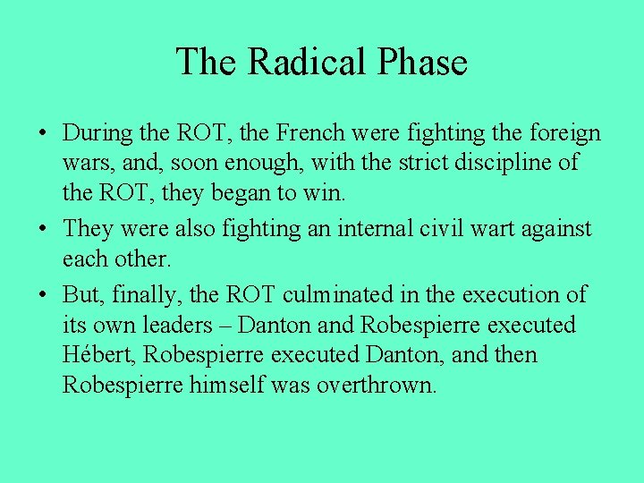 The French Revolution Mr Regan Causes of the