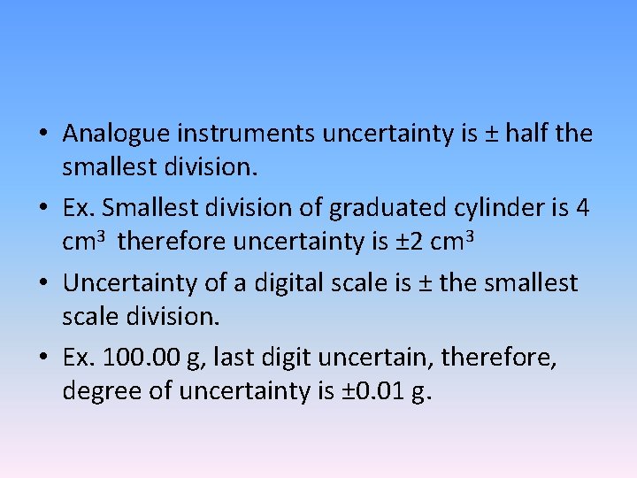Chapter 11 Measurement Data Processing IB Chemistry Tam