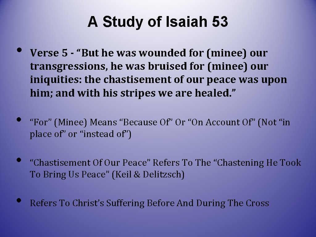 Isaiah 53 A Study of Isaiah 53 Certain