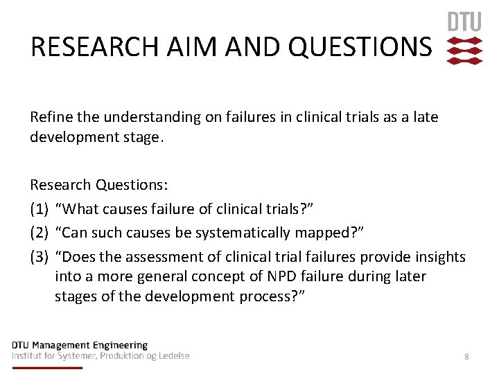 Pharmaceutical RD Process Why do Clinical Trials Fail