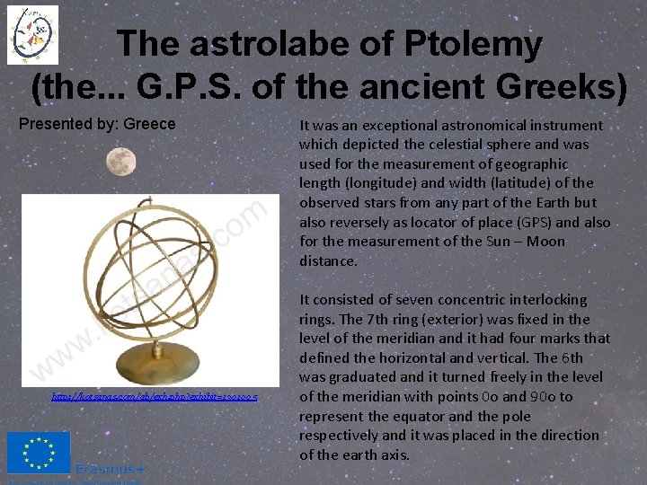 Meteorological and Astronomical Instruments throughout history Tetrantas of