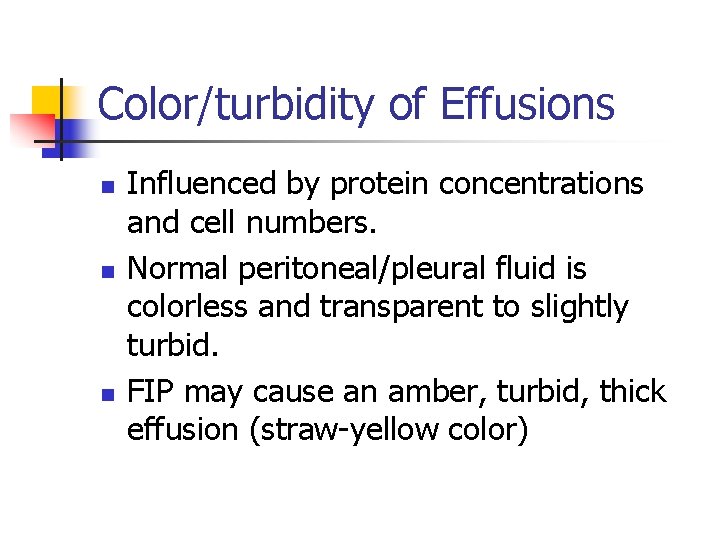 Abdominal and Thoracic Effusions Clinical Pathology Abdominalthoracic ...