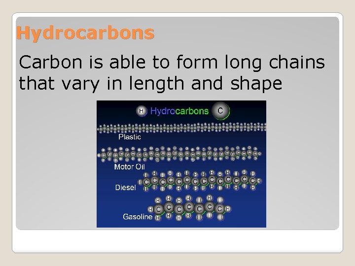 Chapter 4 Carbon the Molecular Diversity of Life