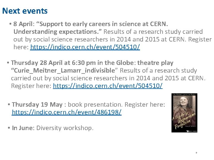 Diversity CERN La diversit au CERN Induction programme