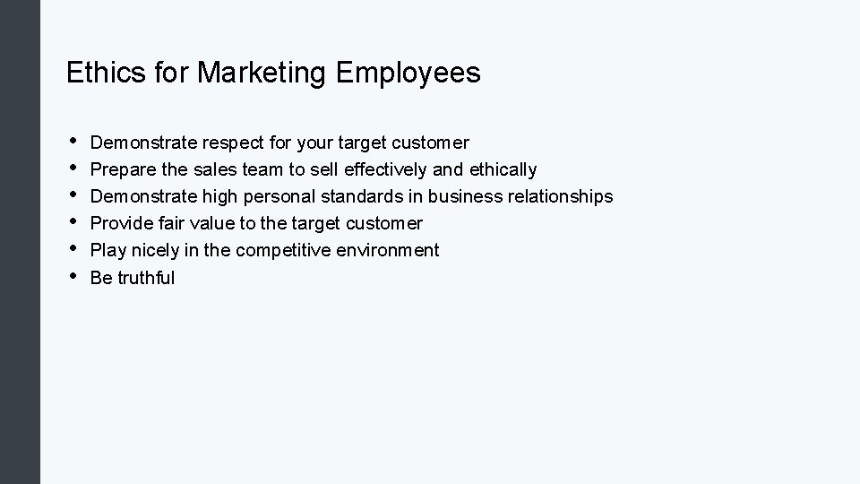 Principles of Marketing Module 5 Ethics and Social