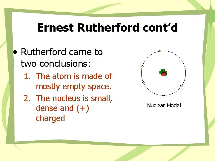 Unit 2 Atomic Structure History of the Atomic