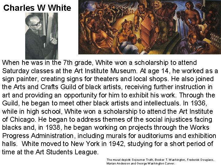 Charles Wilbert White 1918 1979 Paint is the