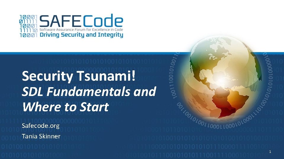 Security Tsunami SDL Fundamentals and Where to Start