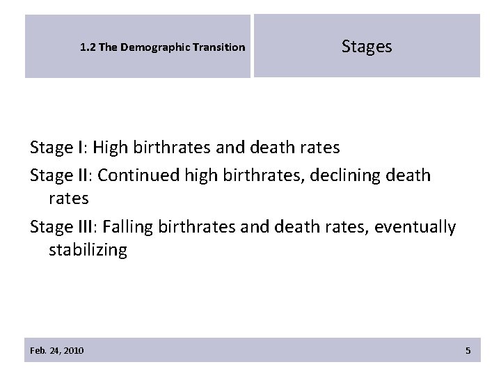 Development Economics IV Prof Dr Hans H Bass