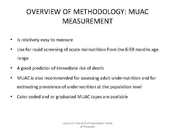 Introduction to anthropometric indicators including their ...