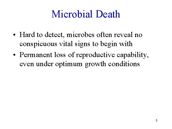 Lecture Power Point to accompany Foundations in Microbiology