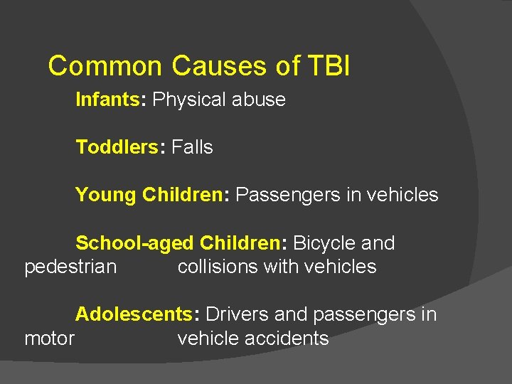 BRAIN INJURY 101 Definition Causes Incidence Judy L