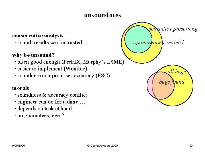 software analysis a roadmap Daniel Jackson Martin Rinard