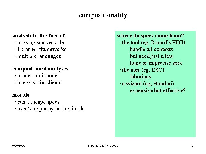 software analysis a roadmap Daniel Jackson Martin Rinard