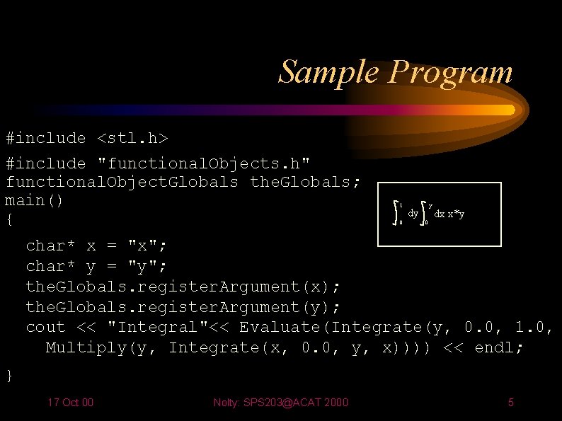 A Quick Introduction to functional Objects h Robert