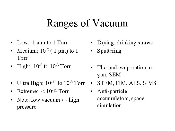 Why Is There Vacuum The sequel to Bill