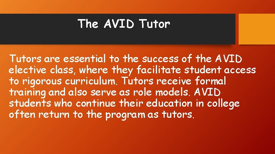 AVID Baines Middle School Dr Jennifer Roberts Principal