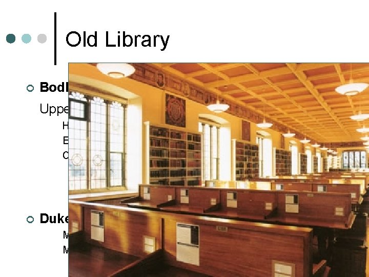 Library induction for historians Part B More BOD