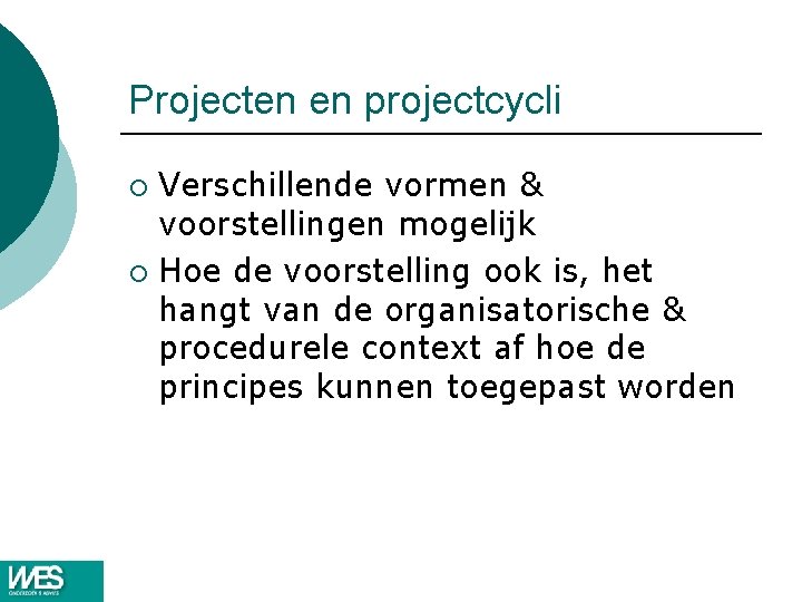 PCM voor Attachs Project Cycle Management Logisch Kader
