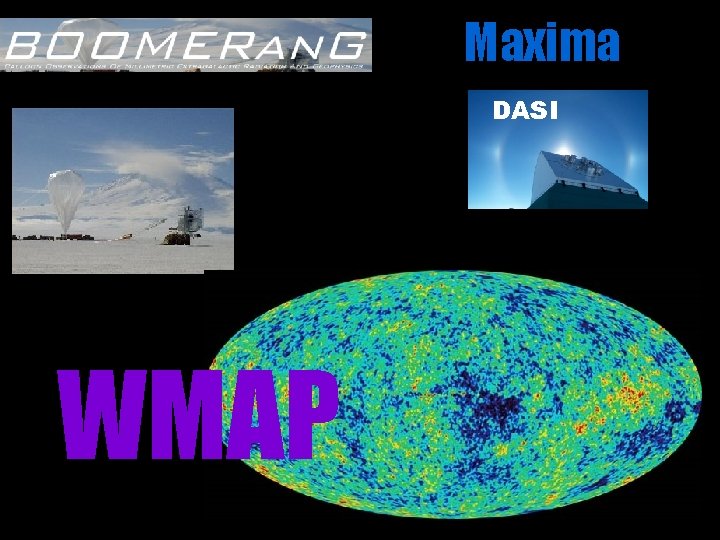The Cosmic Microwave Background Maxima DASI WMAP Hot
