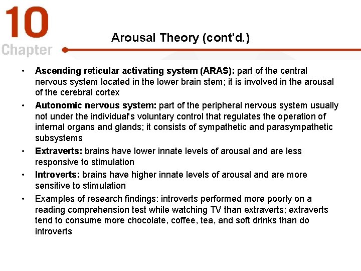 CHAPTER 10 EYSENCKS BIOLOGICAL TYPOLOGY Concepts and Principles