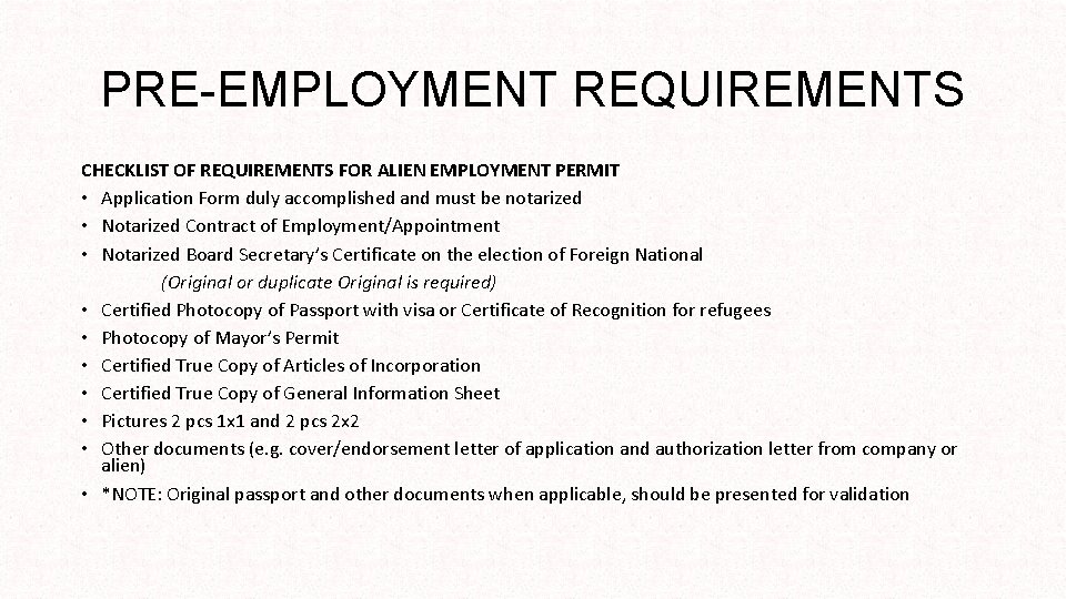EMPLOYMENT OF NONRESIDENT ALIENS Philippines Written by the