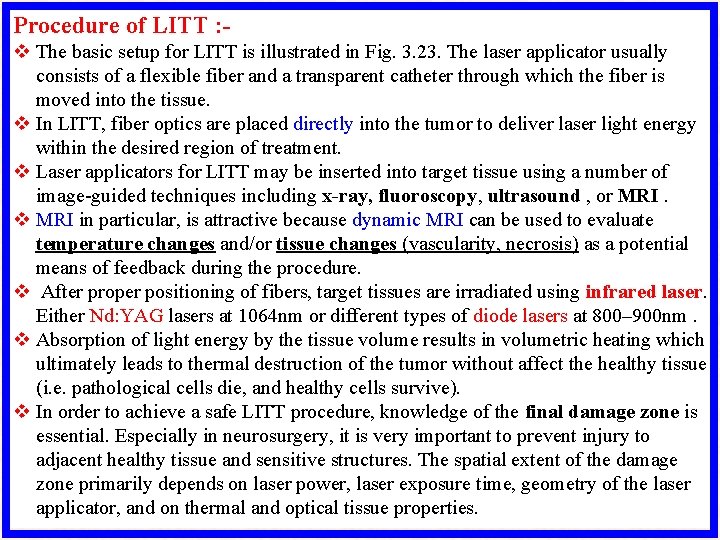 MEDICAL LASER SYSTEMS Assist Prof Dr Lutfi Ghulam