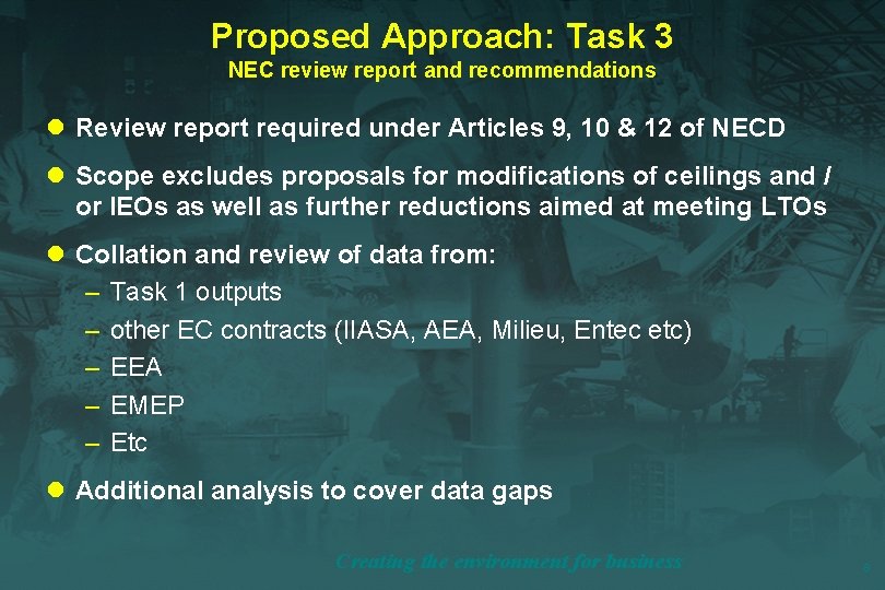 National Emission Ceilings Directive Review Workshop on Plans