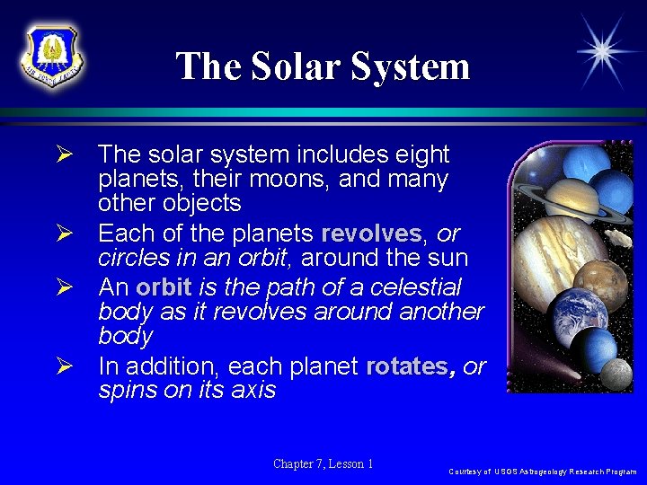 The Solar System and Some Early Astronomers Lesson