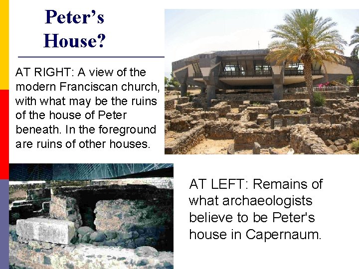 The Miracles of Jesus Lesson 6 Healing Peters